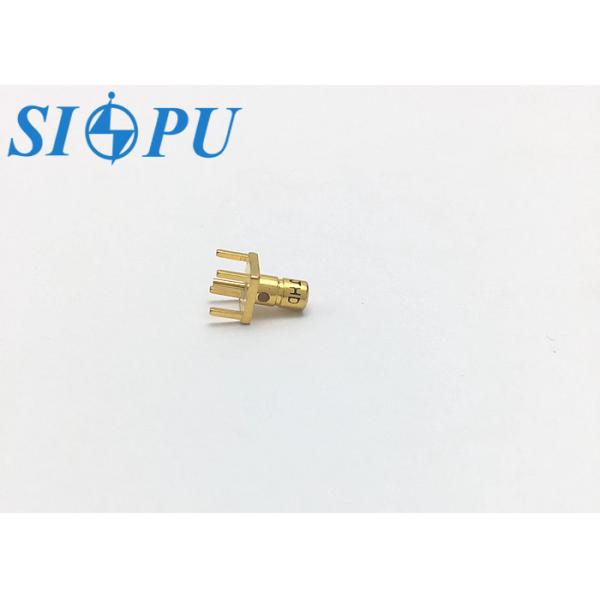 Quality SSMB Male RF Coaxial Connector – Straight Type, PCB Solder Mount for sale