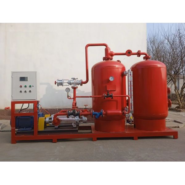 Quality Carbon Steel PLC Electric Steam Condensate Water Recovery System 100T/H Capacity 360kg-1000kg for sale
