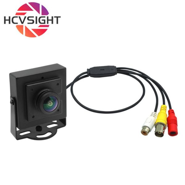 Quality 2MP 1.7mm Wide-angle Lens Color Mini Square AHD Camera CCTV Mini Analog Camera for sale