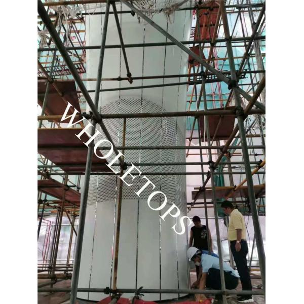 Quality Customized Color 3mm Thick Curved Aluminum Panels Column Cladding for sale