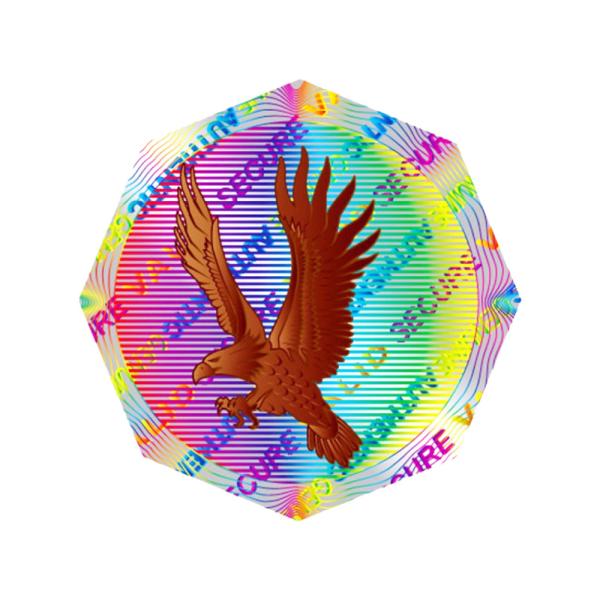 Quality ISO9001 2008 CMYK Color Silver Hologram Sticker , Custom Security Hologram Stickers for sale