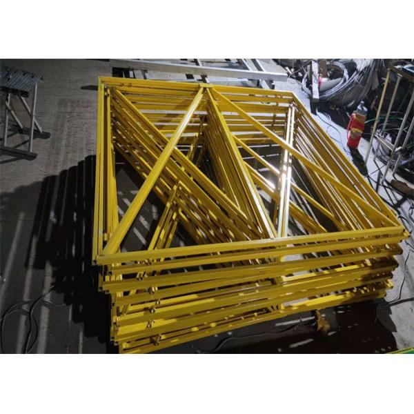 Quality Yellow Frame Building Site Screens Safety Protection Screen Construction 1mX2m for sale