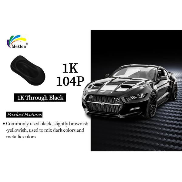 Quality 1K Through Black Hight Gloss Acrylic auto Paint: Advanced Consistency with for sale