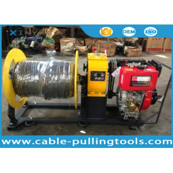Quality Cable Pulling Tools 3 Ton Diesel Engine Winch For Pulling Wood for sale