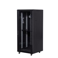 Quality 18U Server Rack Floor Standing Network Cabinet with Toughened Glass Door or Mesh for sale