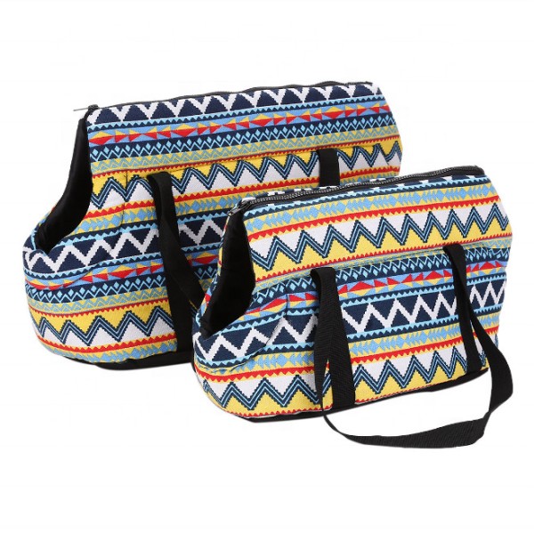 Quality Fashionable Canvas Tote Pet Carrier Portable 2 Size Available For Pets Rest for sale