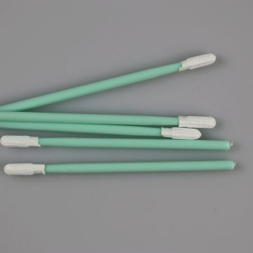 Quality China Manufacture Industrial Green Handle Disposable Polyester Swabs For for sale