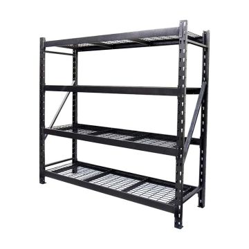 Quality Single Sided Supermarket Storage Rack Metallic Medium Duty Customzied for sale