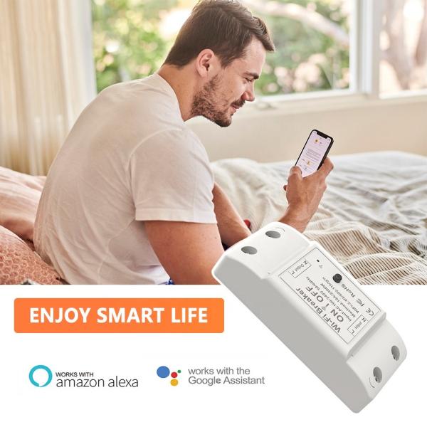 Quality 300W 2.4GHz WIFI Circuit Breaker Tuya Smart Switch Adjustable Light for sale
