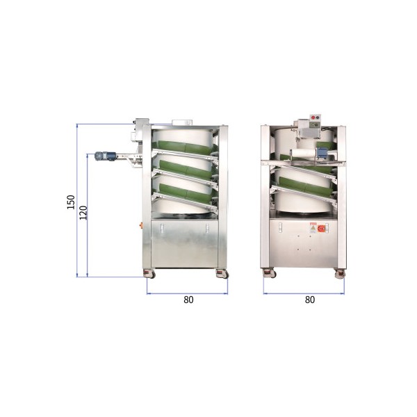 Quality Vertical Bun Divider Machine 6000pcs/H 50-2000g Bread Rounder Machine for sale