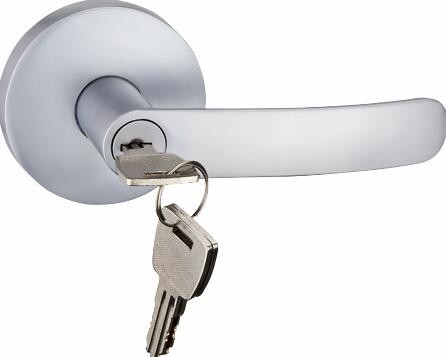 Quality Zinc Alloy Lever Handle Trim Panic Exit Bar , Door Panic Device for sale