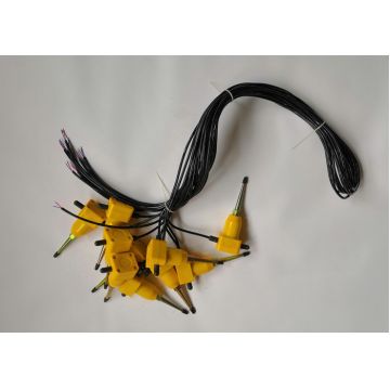 Quality 8Hz Vertical Seismic Geophone Element Without Connector 1m Leader Cable for sale