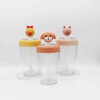 Quality Animal Stopper Reusable Plastic Water Bottles With Straw School Use for sale