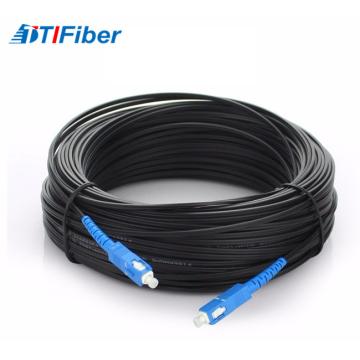 Quality Indoor FTTH Drop Cable Fiber Optic Patch Cord Singlemode With SC LC ST FC for sale