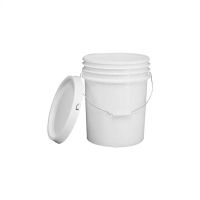 Quality Customized 10 Gallon Plastic Bucket With Color Options And Snap On Lid for sale