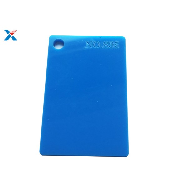 Quality 3mm Large Blue Acrylic Sheets Coloured Roofing Extruded Plastic for sale