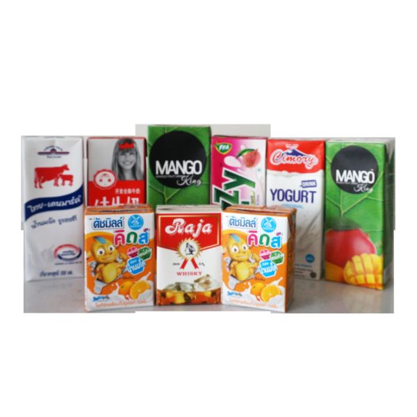 Quality 125ml Multi-layer Laminating Aseptic Packaging Material For Milk, Aseptic Carton for sale