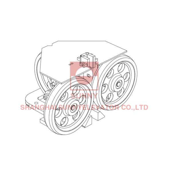 Quality 10m/S Elevator Roller Guides Shoes For Medium High Speed Lifts for sale