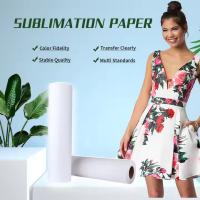 Quality 71 Inch Sublimation Printing Material Paper For Stretchable Fabric 100GSM for sale