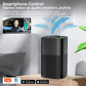 Quality Smart Air Purifier with PM2.5 Display and LED Tricolor Light for sale