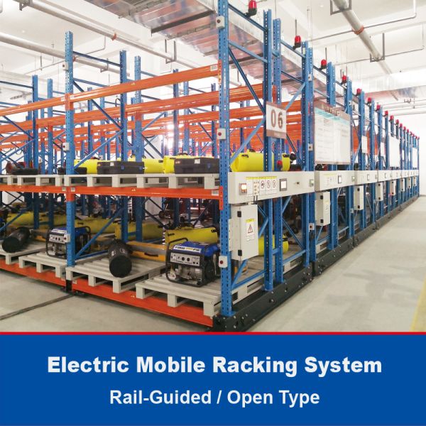 Quality Electric Mobile Pallet Racking  Rail-Guided Electric Mobile Rack Warehouse Storage Rack for sale
