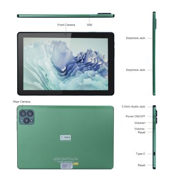 Quality C idea 10 Inch Tablet PC With 13MP+16MP Cameras And 256GB Extended Memory High for sale