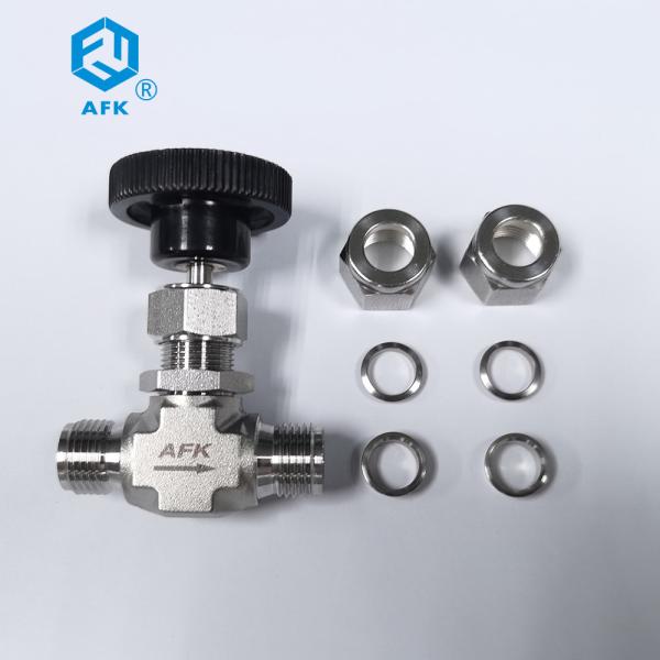 Quality PTFE High Pressure Needle Valve EN3.1 6000psi Stainless Steel for sale