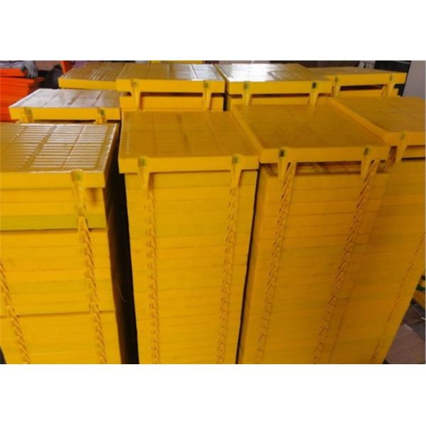 Quality Wear Resistance Polyurethane Dewatering Screen Panel with Steel Frame and High for sale