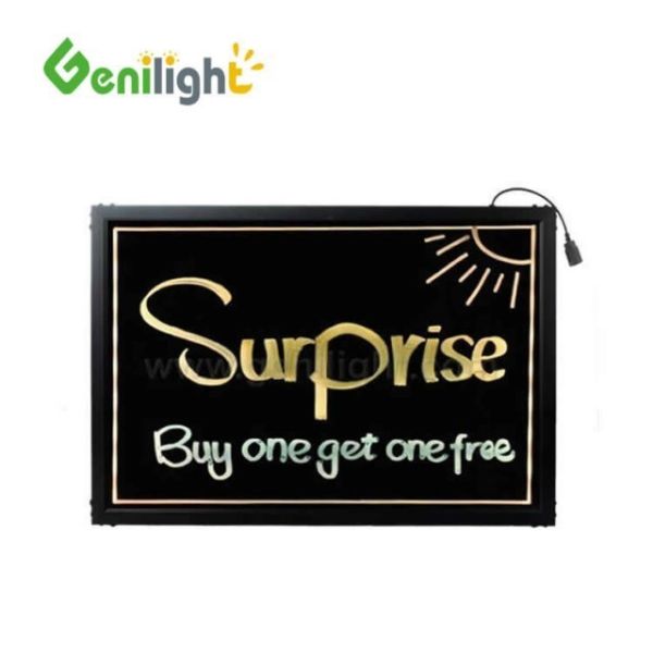 Quality DIY Full Color Illuminated Fluorescent LED Marker Board with Adjustable View for sale