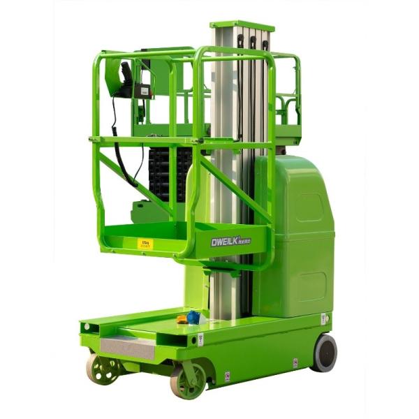 Quality 8m Working Height Vertical Lifting Platform , Single Mast Aerial Work Platform for sale