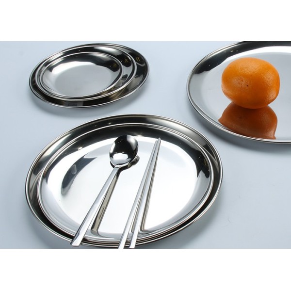 Quality SS304 Chafing Round Dinner Plates for sale