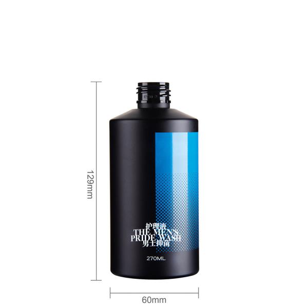 Quality 270ml Transparent Empty Plastic Bottles With Aluminum Screw Cap for lotion for sale