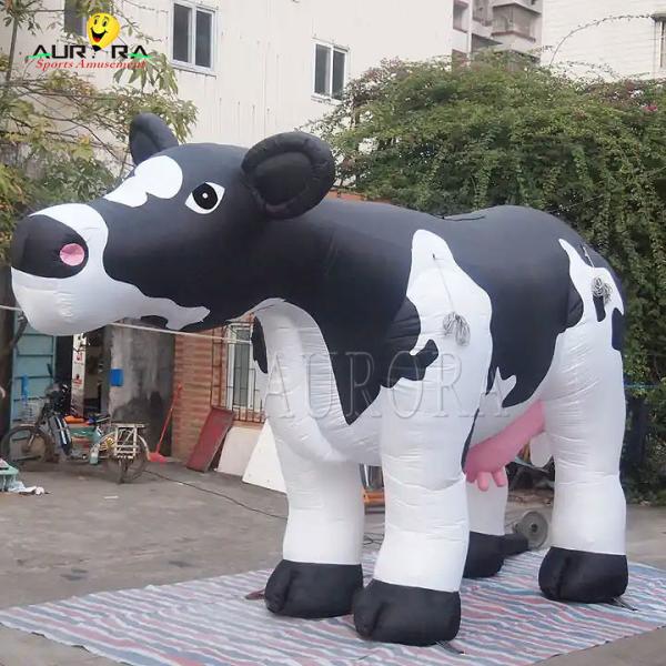 Quality 5m Length Giant Advertising Inflatables Dairy Cow For Promotion Exhibition for sale