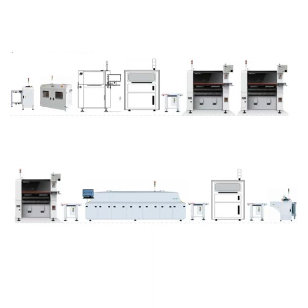 Quality High Precision Inline High Speed Fully Automatic SMT Production Line For PCB / FPC for sale