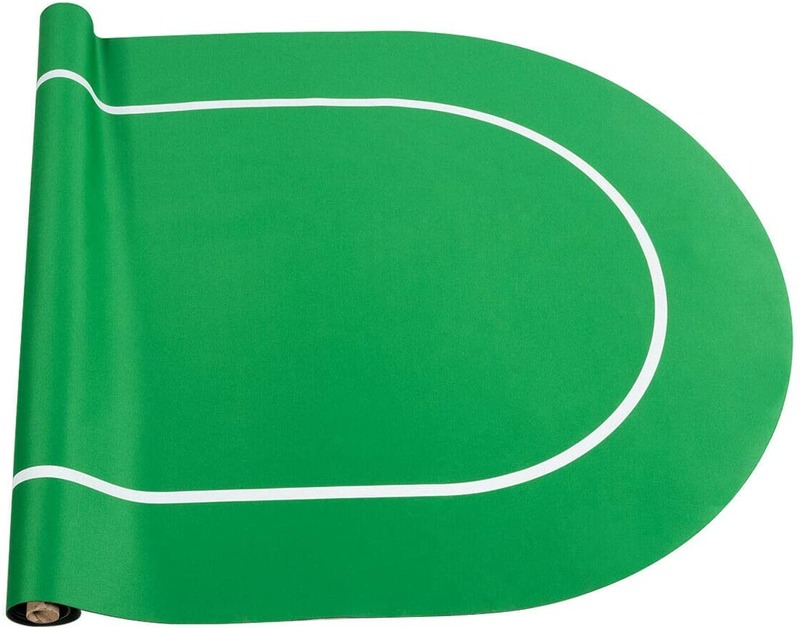 Minglu CPM-004 Games Sports Expert Portable Rubber Foam Poker Tabletop Mat Dining Table Casino Poker Game mat