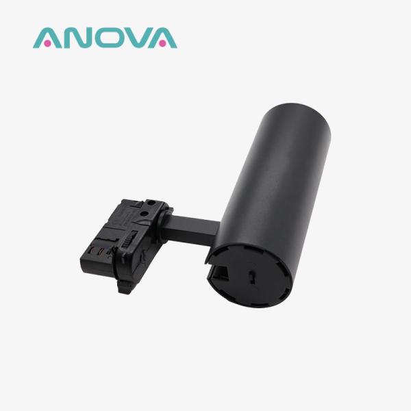 Quality 15W 220V Dimmable Track Light 3CCT Switchable Single Spotlight Black 3 Phase for sale