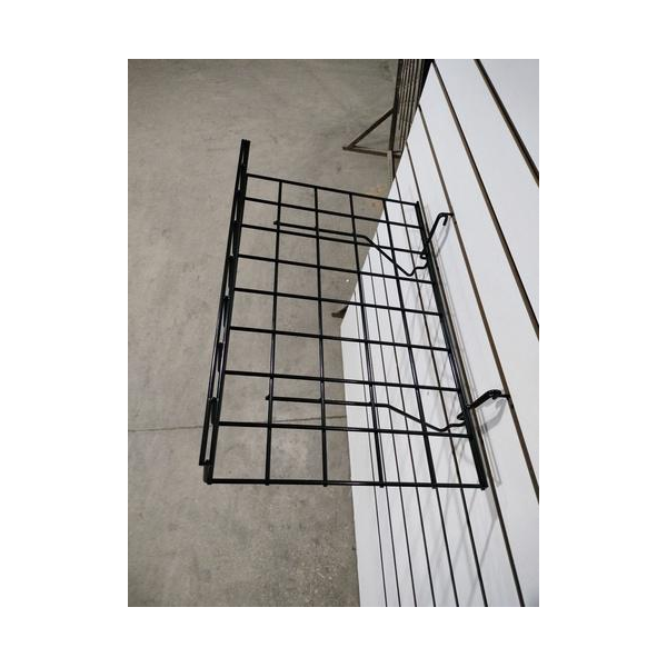 Quality SHELF WITH FRONT LIP -BLACK - GRID / SW for sale