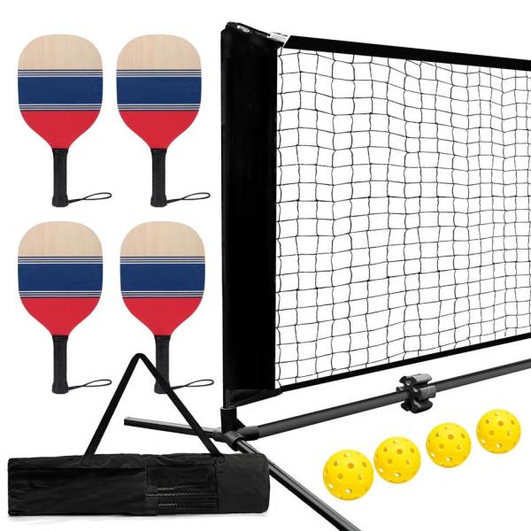 Quality Customized Portable Pickleball Net 300cm Wooden Pickleball Paddles for sale