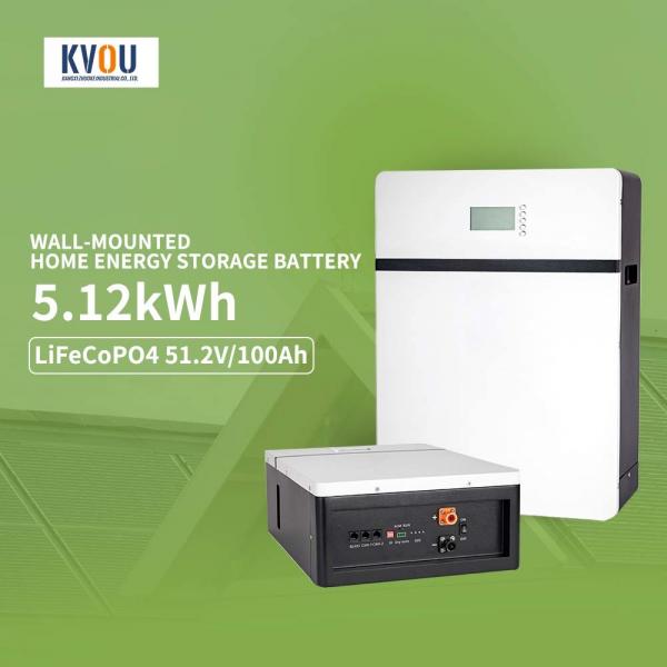Quality 51.2V 100Ah 5.12kWh Lithium Battery Home High Efficiency For Solar Systems for sale