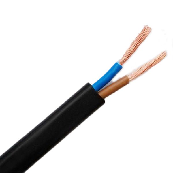 Quality 2x1.5mm 2x2.5mm Pure Copper Core Parallel Wire Stranded Flat Flexible Cable with for sale