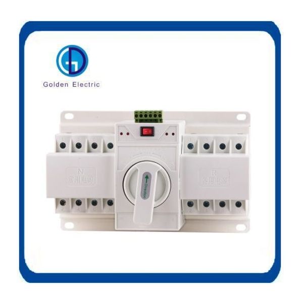 Quality Electric Dual Power 4 Pole Transfer Switch 10A Easy Operation with Safety Protection for sale