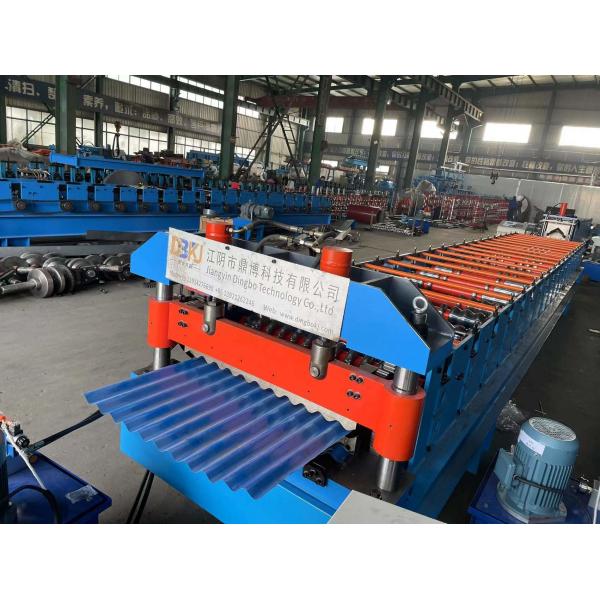 Quality Roofing Corrugated Metal Roll Forming Machine 762mm Width 0.8mm Thickness for sale