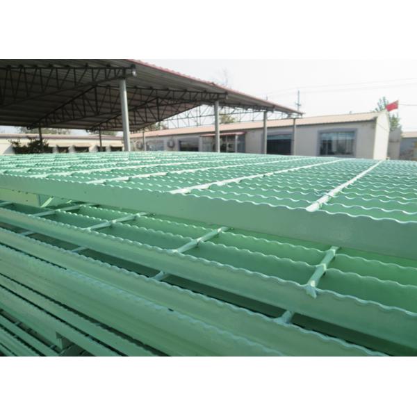 Quality PVC Coated Catwalk Grating Walkway , Galvanized Serrated Metal Grate Platform for sale