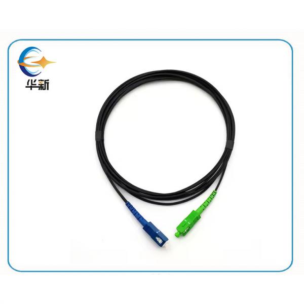 Quality Indoor SM G657A Pre Connectorized Drop Cable Simplex LSZH FTTH Kabel Serat Apc Upc for sale