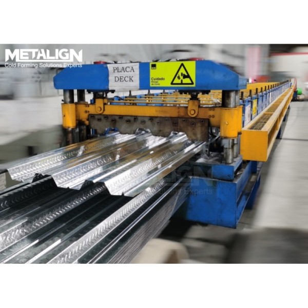 Quality High Speed Embossed Floor Deck Roll Forming Machine For Galvanized Steel Sheets for sale