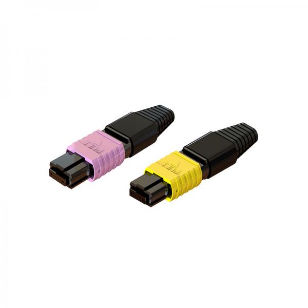 Quality Female Male MPO Fiber Optic Connector 4 - 24 Cores Optical Fiber Communication for sale