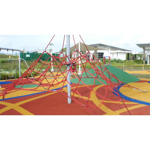 Quality Triangle Large Playground Climbing Net Polyester Combination Rope SGS Certificated for sale