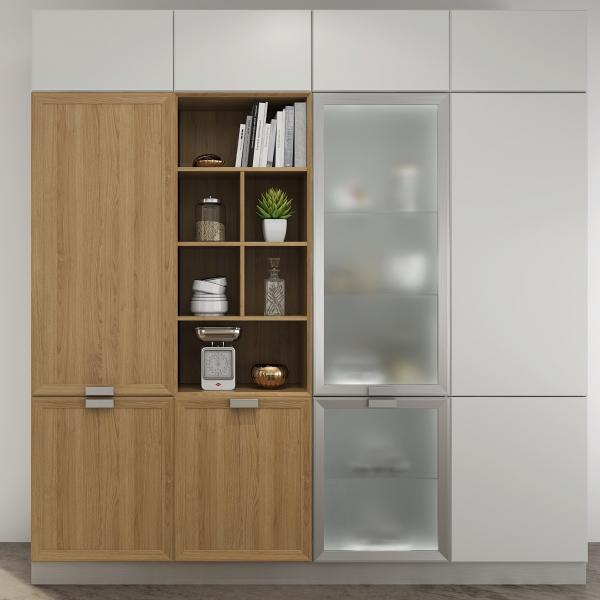 Quality Small Home Modular Kitchen Cupboards Friendly E0 / E1 Grade Prefabricated Built for sale