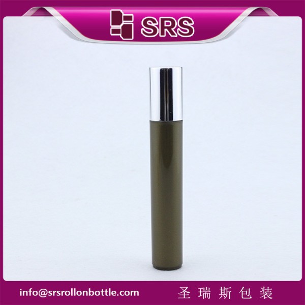 Quality 15ml roller bottle with plastic ball and aluminum cap for perfume for sale