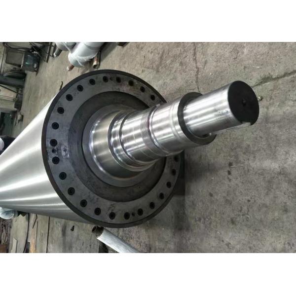 Quality Rubber Or PU Covered Q345B Steel Felt Wire Leading Roller For Paper Machine for sale